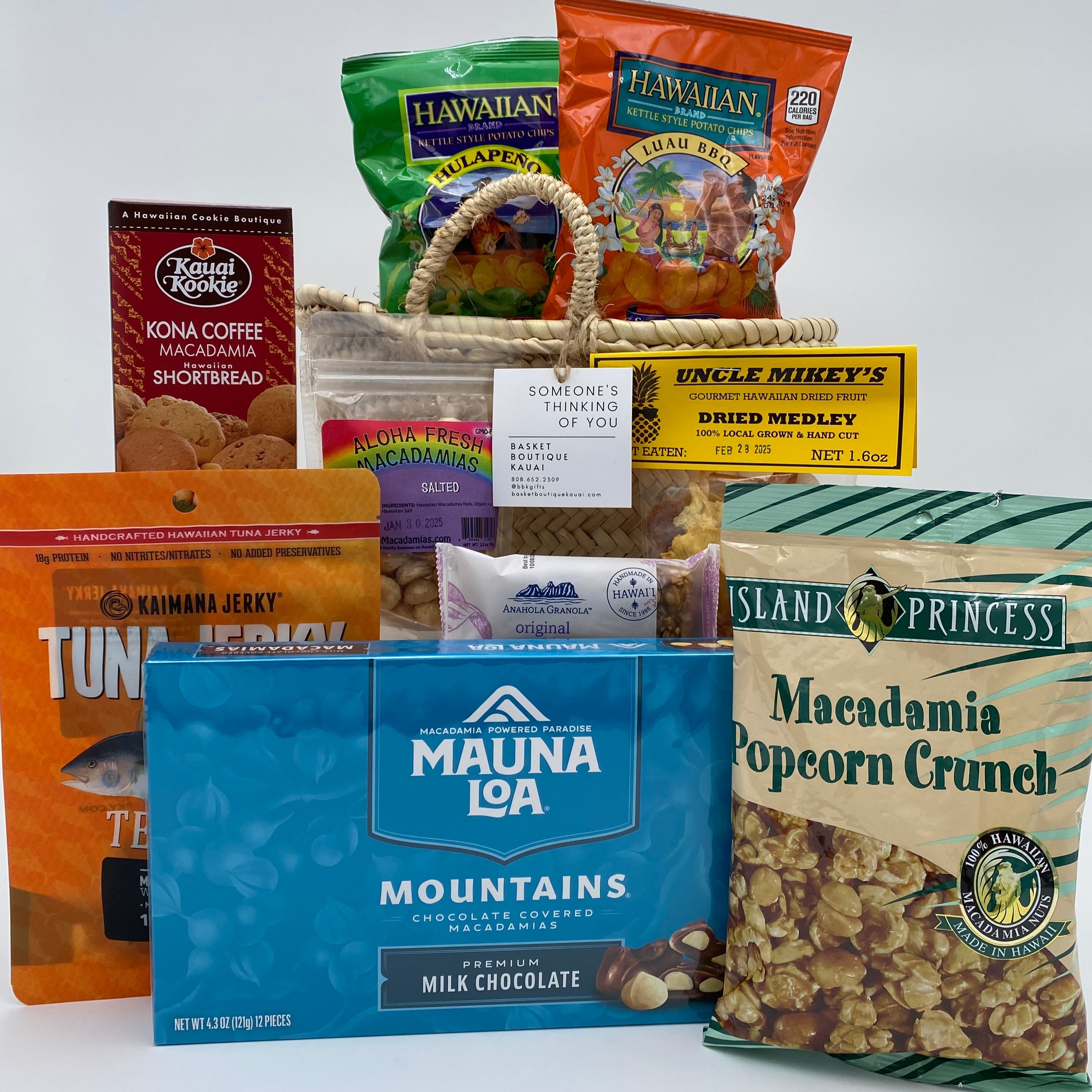 Basket Boutique Kauai | Hawaiian Snack Attack Gift Basket